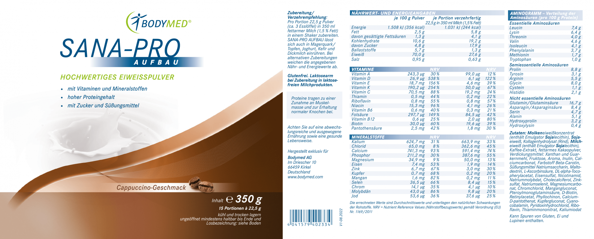 SANA-PRO AUFBAU | Cappuccino | B-12070911